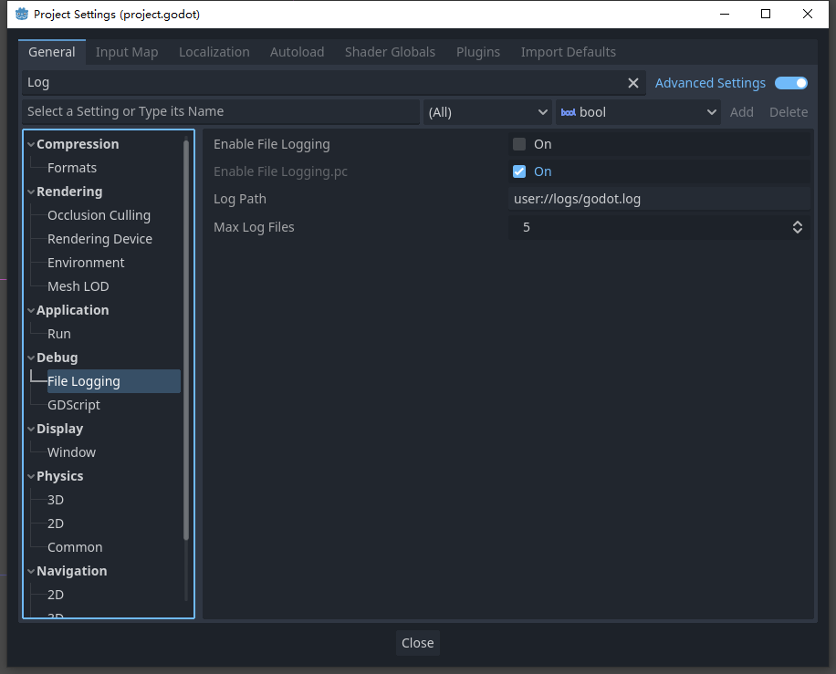 Project logs are output to the project folder instead of the specified folder (caused by WeGame ...
