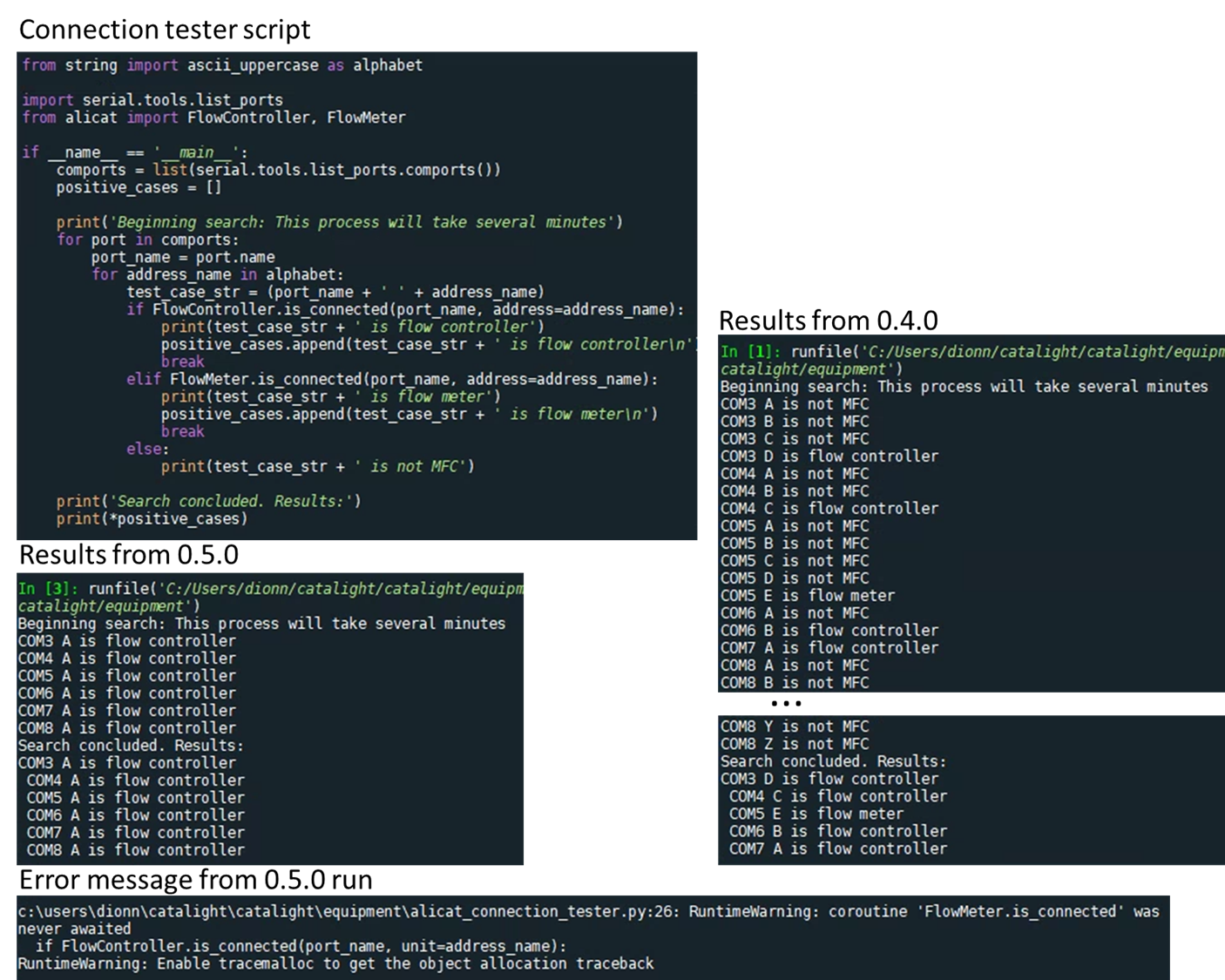 unexpected behavior from is_connected method after 0.5.0 release · Issue #58 · numat/alicat · GitHub