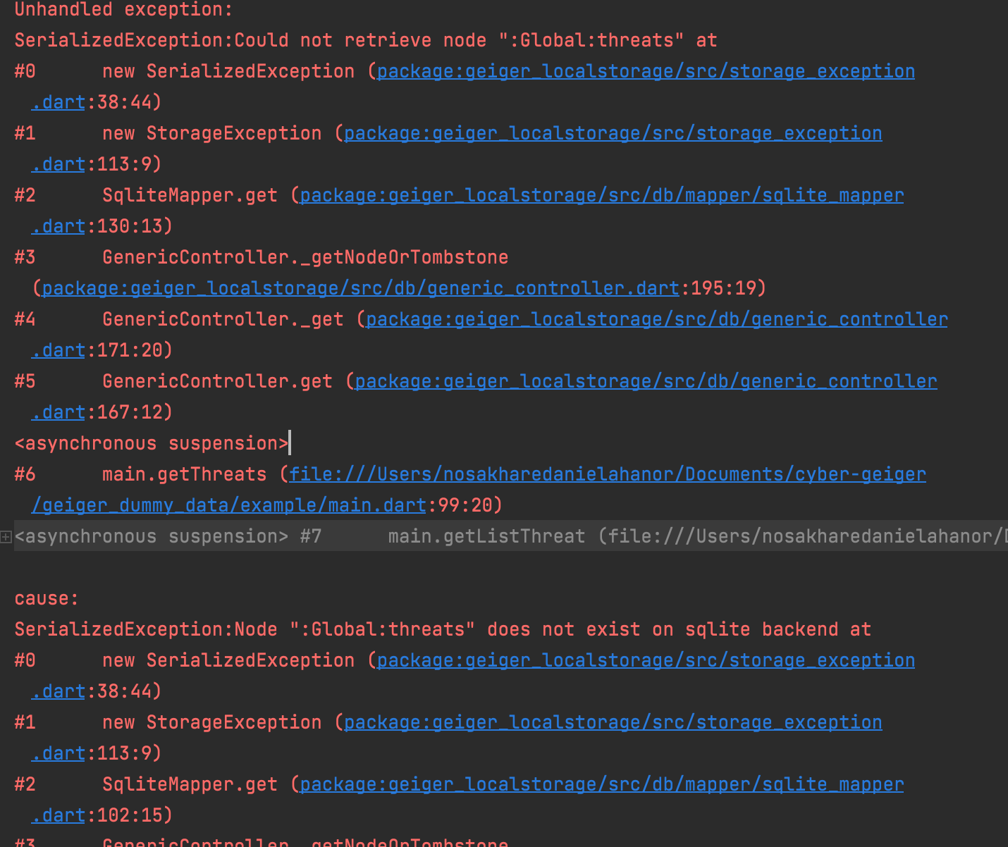 Unhandled exception: SerializedException:Could not retrieve node · Issue #2 · cyber-geiger ...