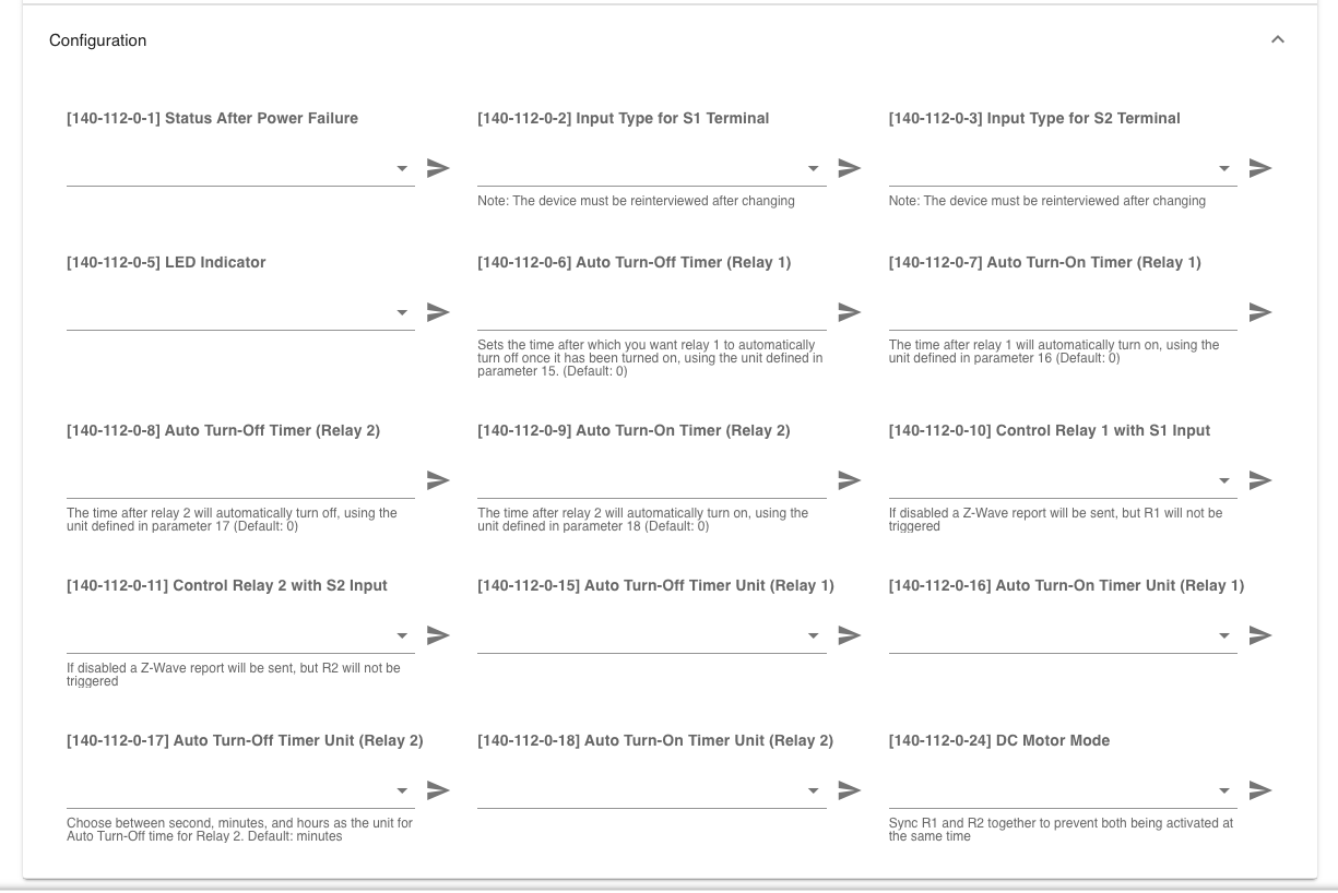 [bug] Parameters blank after interview · Issue #921 · zwave-js/zwave-js-ui · GitHub