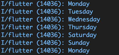 DateTime(5) when formatted to display Weekday indicating wrong output · Issue #65726 · flutter ...