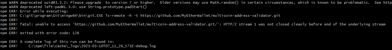 can't install package · Issue #4555 · MyEtherWallet/MyEtherWallet · GitHub