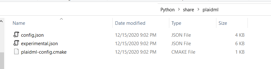 Windows 10: Could not find PlaidML configuration file: "experimental.json" · Issue #1622 ...