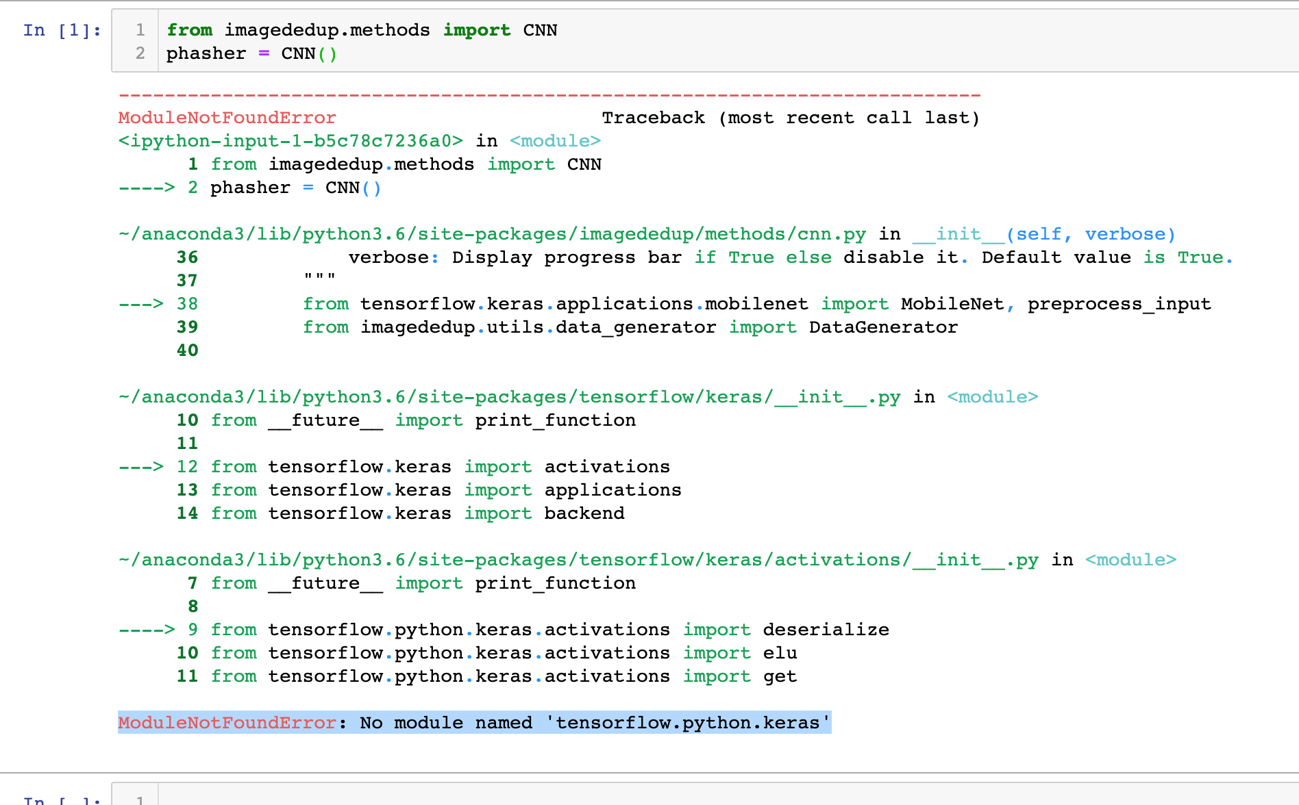 CNN import issue · Issue #84 · idealo/imagededup · GitHub