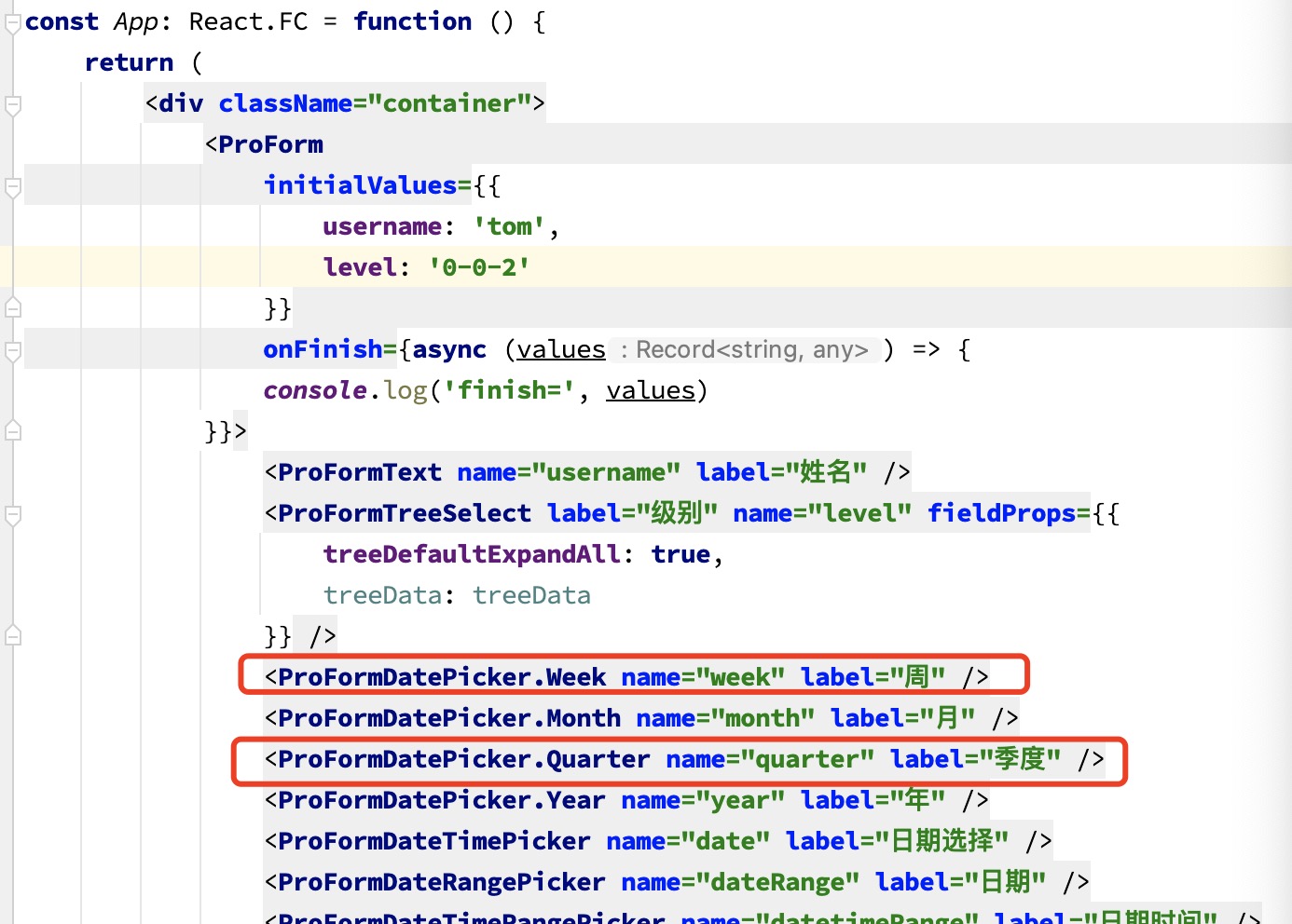 🐛 Bug 周and季度选择显示错误 · Issue 6116 · Ant Designpro Components · Github