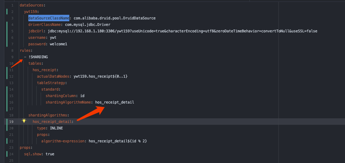 Cannot create property=rules for JavaBean=org.apache.shardingsphere.infra.yaml.config.pojo ...