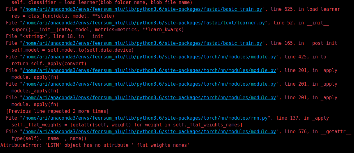 Fastai And Pytorch 140 Incompatibility When Using `load Learner