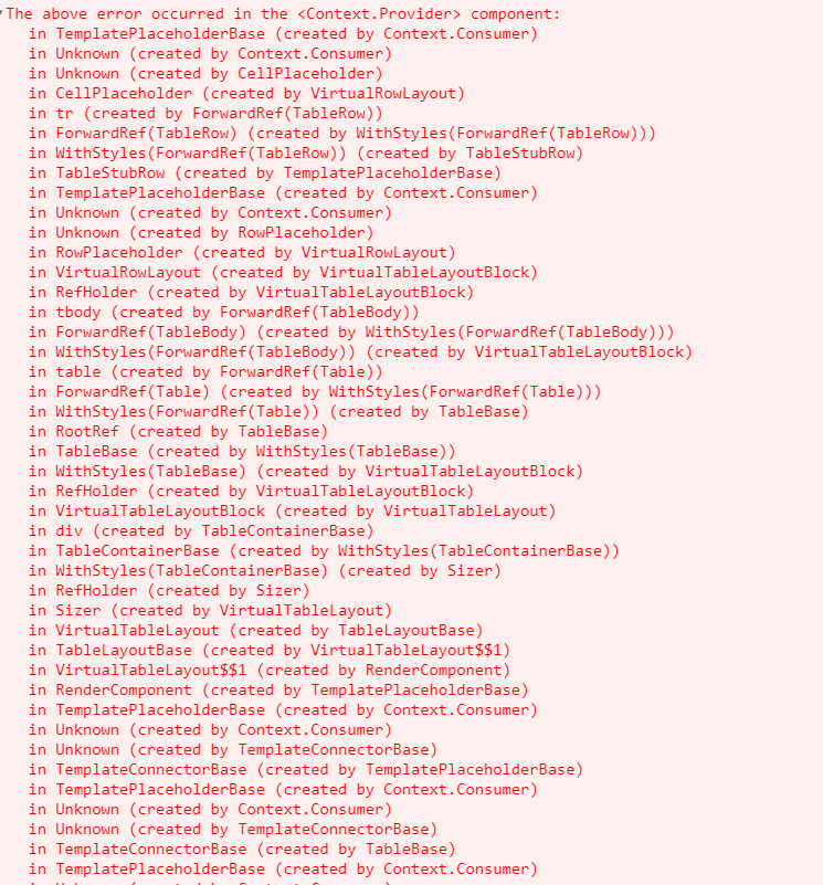 Virtualtable Crashing Bug · Issue 2243 · Devexpressdevextreme Reactive · Github