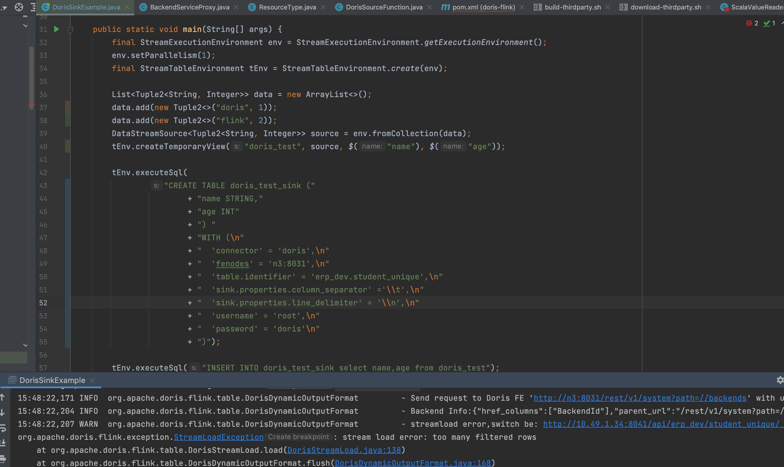 doris-flink-connecter数据换行配置不起作用 · Issue #6550 · apache/doris · GitHub