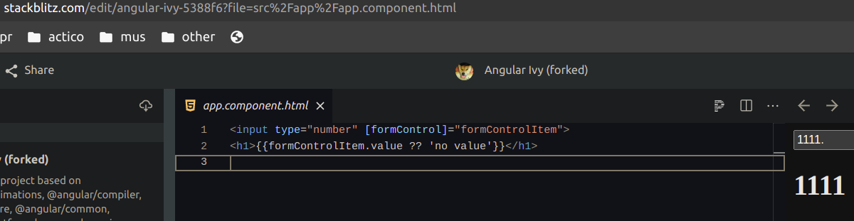 FormControl on number input returns null value when the last character in the field is a period ...