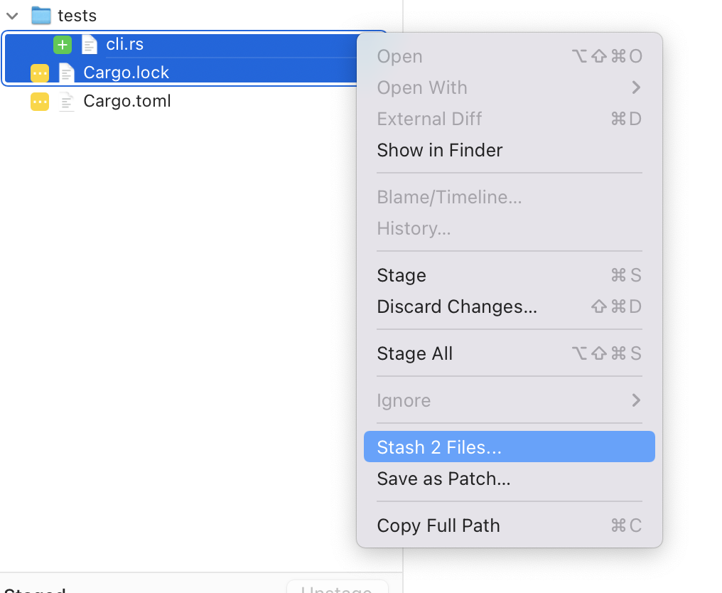 Add support for partial stash · Issue #1507 · sublimehq/sublime_merge · GitHub