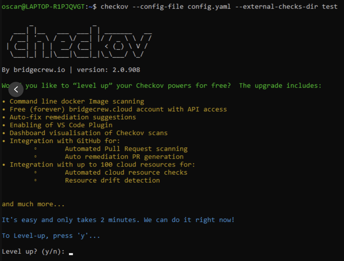 "level up" your Checkov powers for free? · Issue #2554 · bridgecrewio/checkov · GitHub