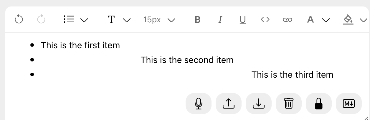 Bug: Text alignment doesn't work properly in lists · Issue #3807 · facebook/lexical · GitHub
