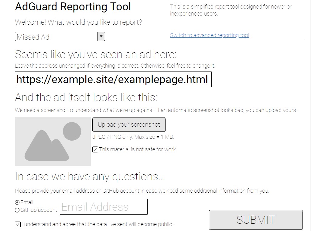 Add a simplified reports UI · Issue #194 · AdguardTeam/ReportsWebApp ...