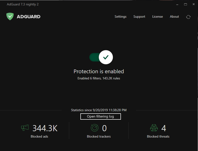 Move filtering log directly to AdGuard Settings · Issue #3039 · AdguardTeam/AdguardForWindows ...
