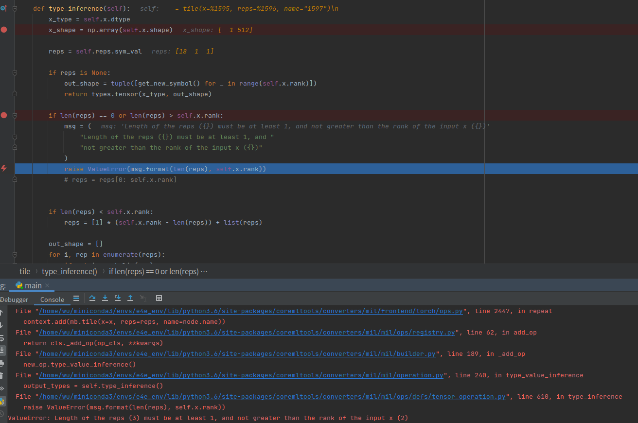 Cannot pass the tile operation · Issue #1475 · apple/coremltools · GitHub