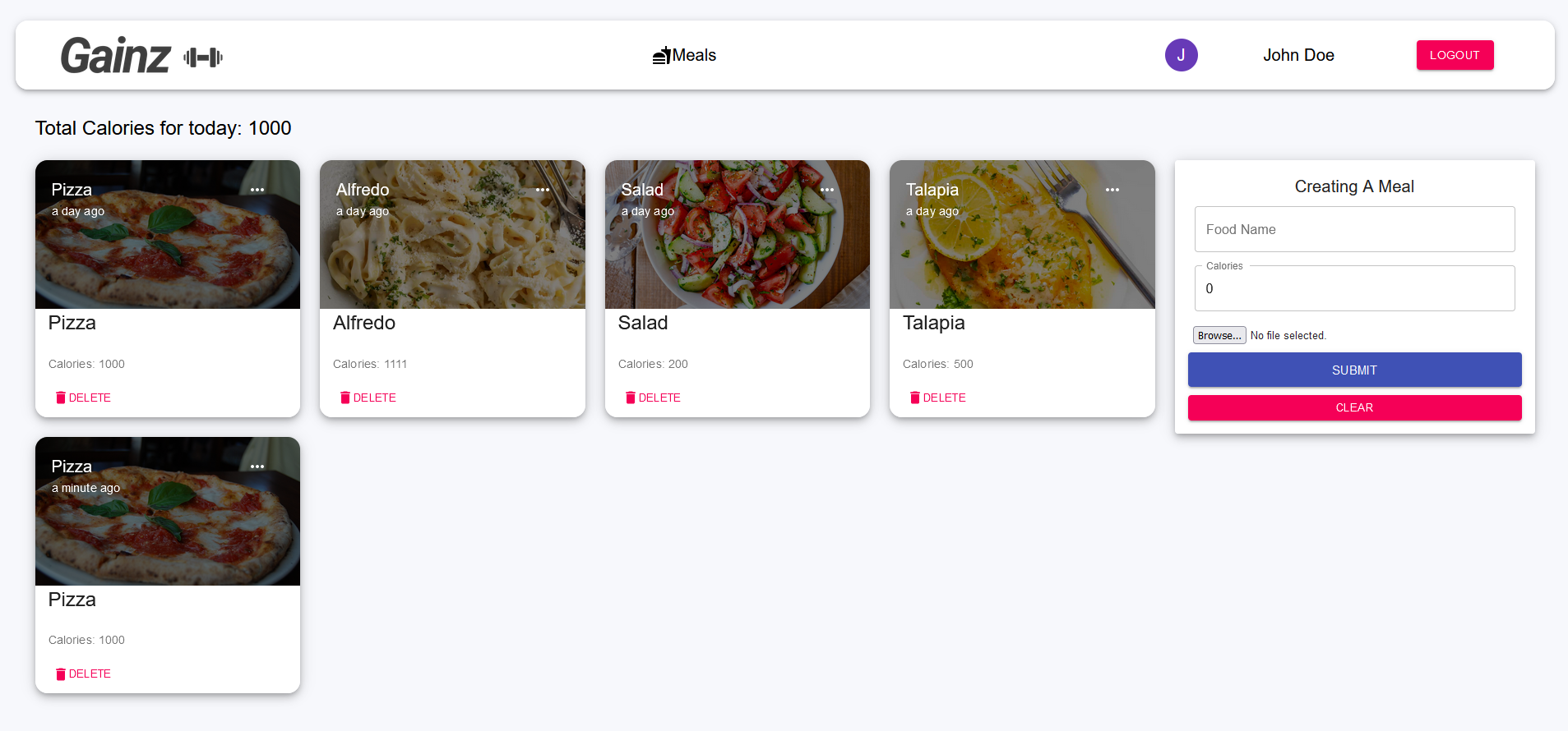 GitHub - elimanzo/TrackMyGainzApp: Web Applicaton To Interact with other Users, Share fitness ...