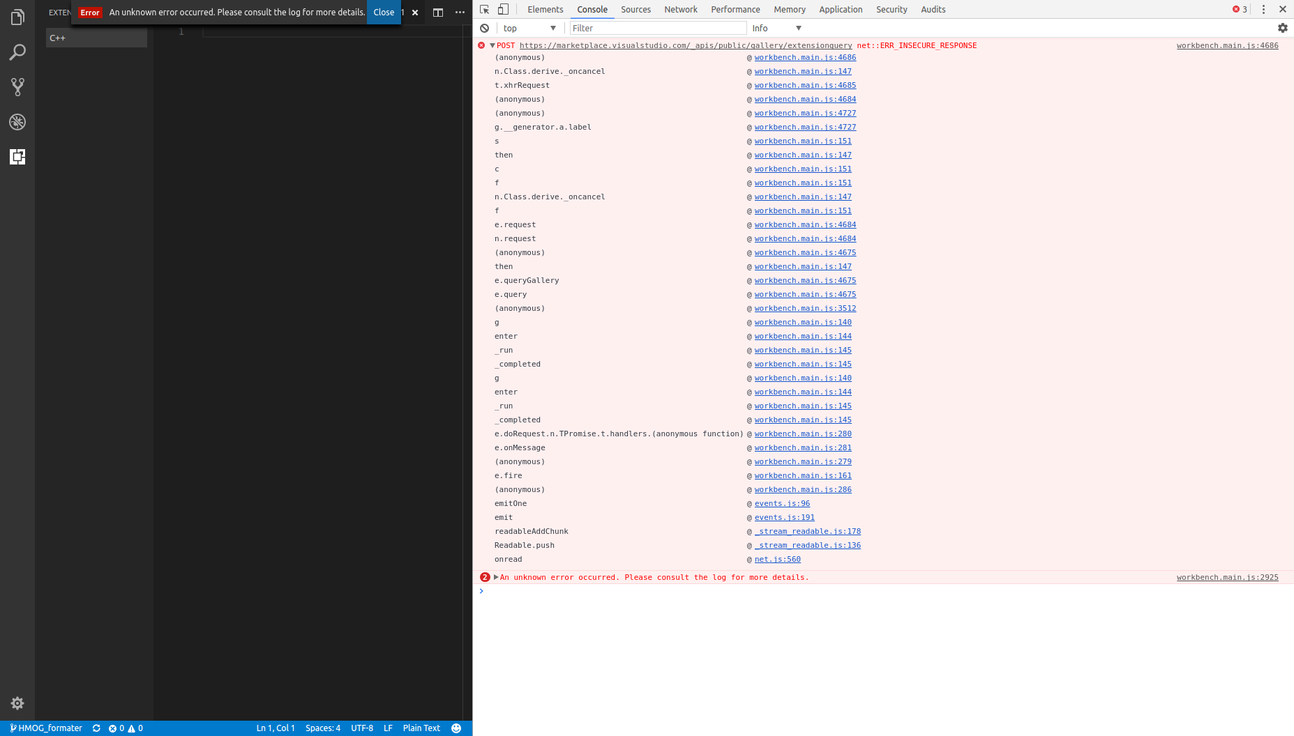 Cannot access the market place · Issue #43743 · microsoft/vscode · GitHub