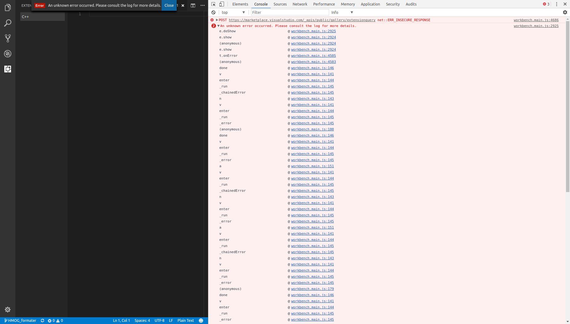 Cannot Access The Market Place · Issue 43743 · Microsoftvscode · Github