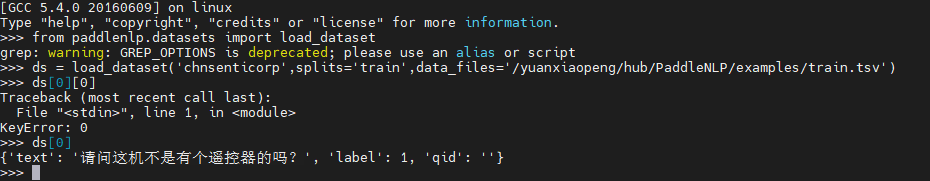 参照上面官方文档，加载本地数据，出现错误 · Issue #629 · PaddlePaddle/PaddleNLP · GitHub