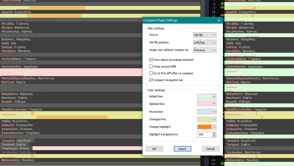 comparing two files in dark mode makes differences unreadable · Issue ...