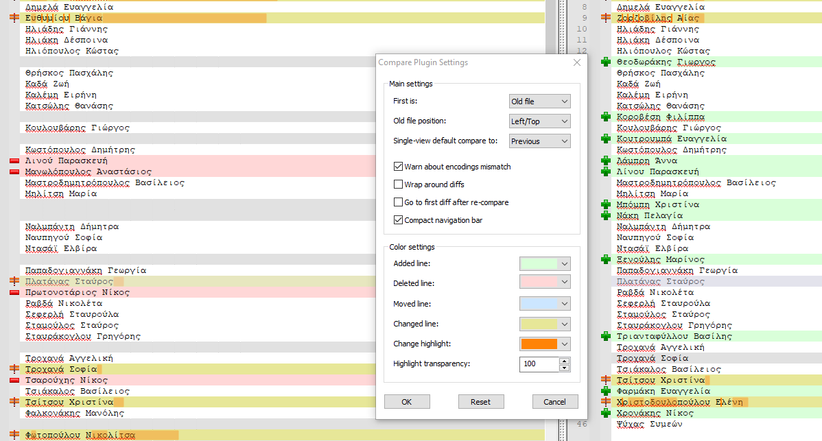 comparing two files in dark mode makes differences unreadable · Issue ...