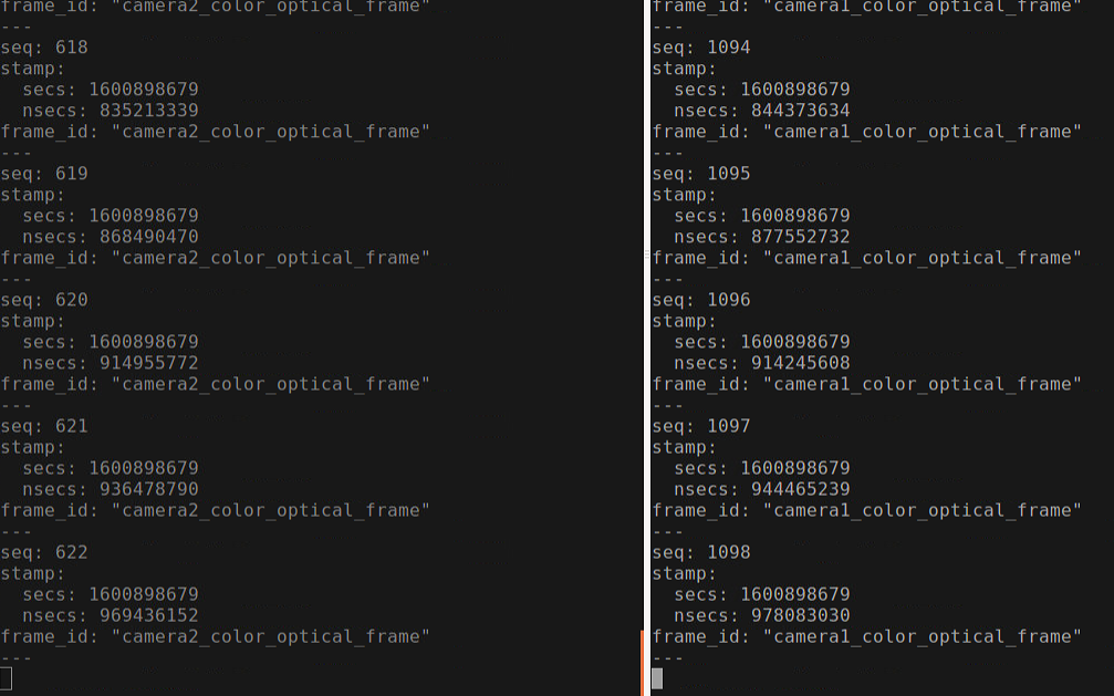 ROS subscribe multiple camera topics can not go into callback function ...
