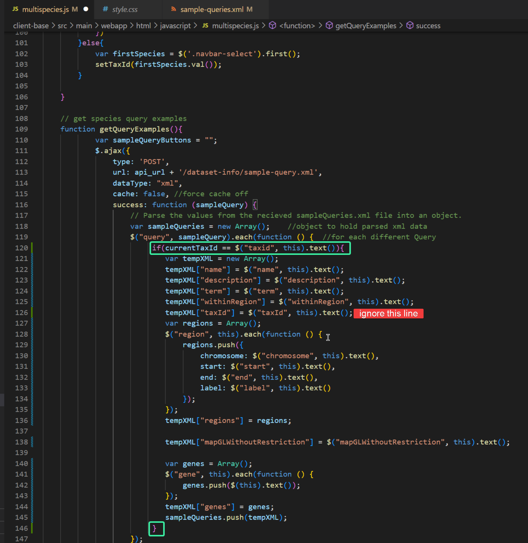 Make example queries auto-change species in multispecies selector · Issue #693 · Rothamsted ...