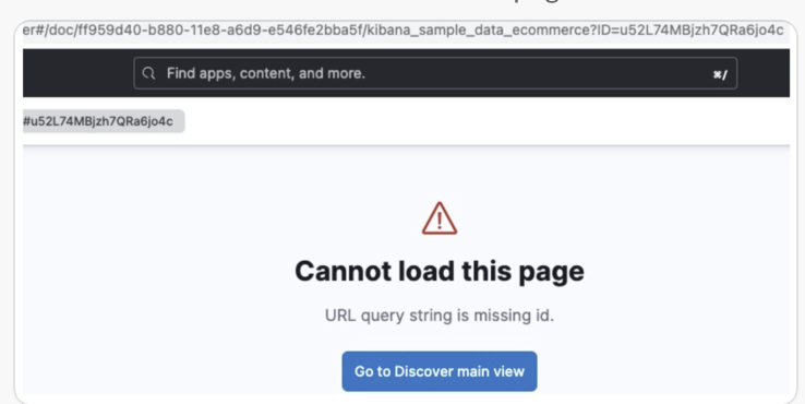 [Discover] Update copy in error message · Issue #144952 · elastic ...