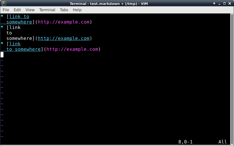 Incorrect highlighting of 3+ line link in list item · Issue #394 · preservim/vim-markdown · GitHub