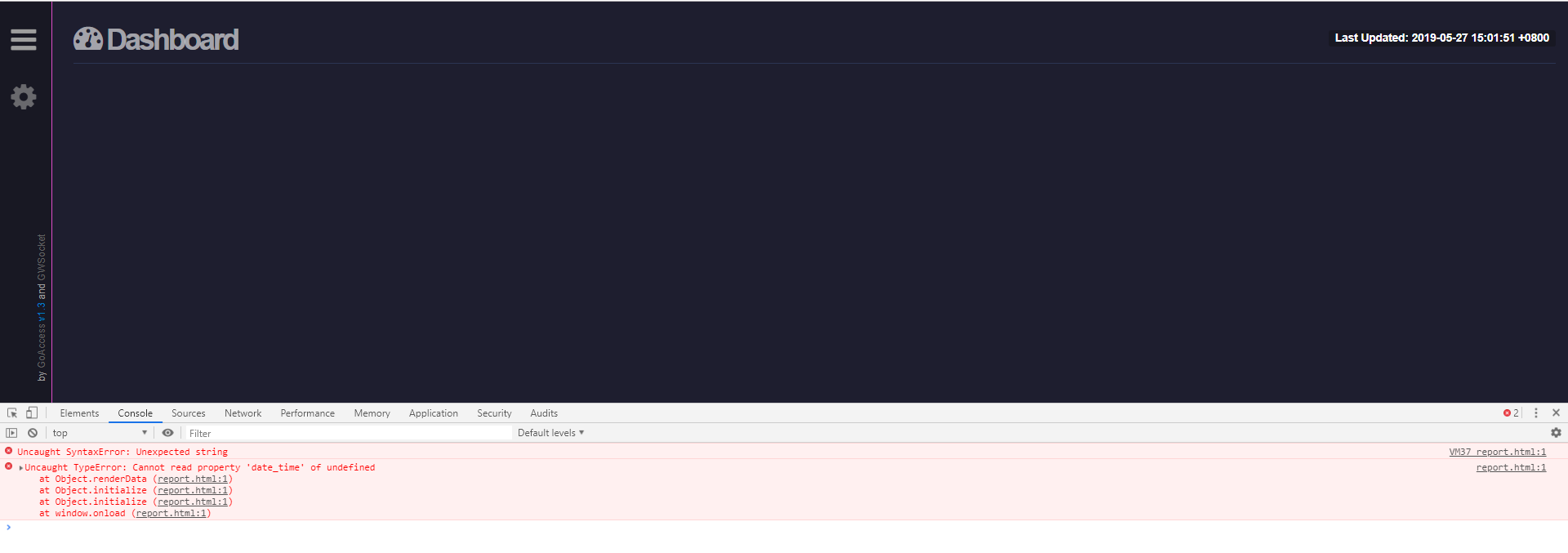 there is nothing in static html · Issue #1465 · allinurl/goaccess · GitHub