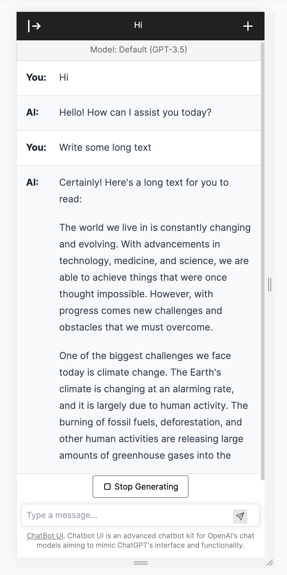Small improved UI (Mobile) · Issue #273 · mckaywrigley/chatbot-ui · GitHub