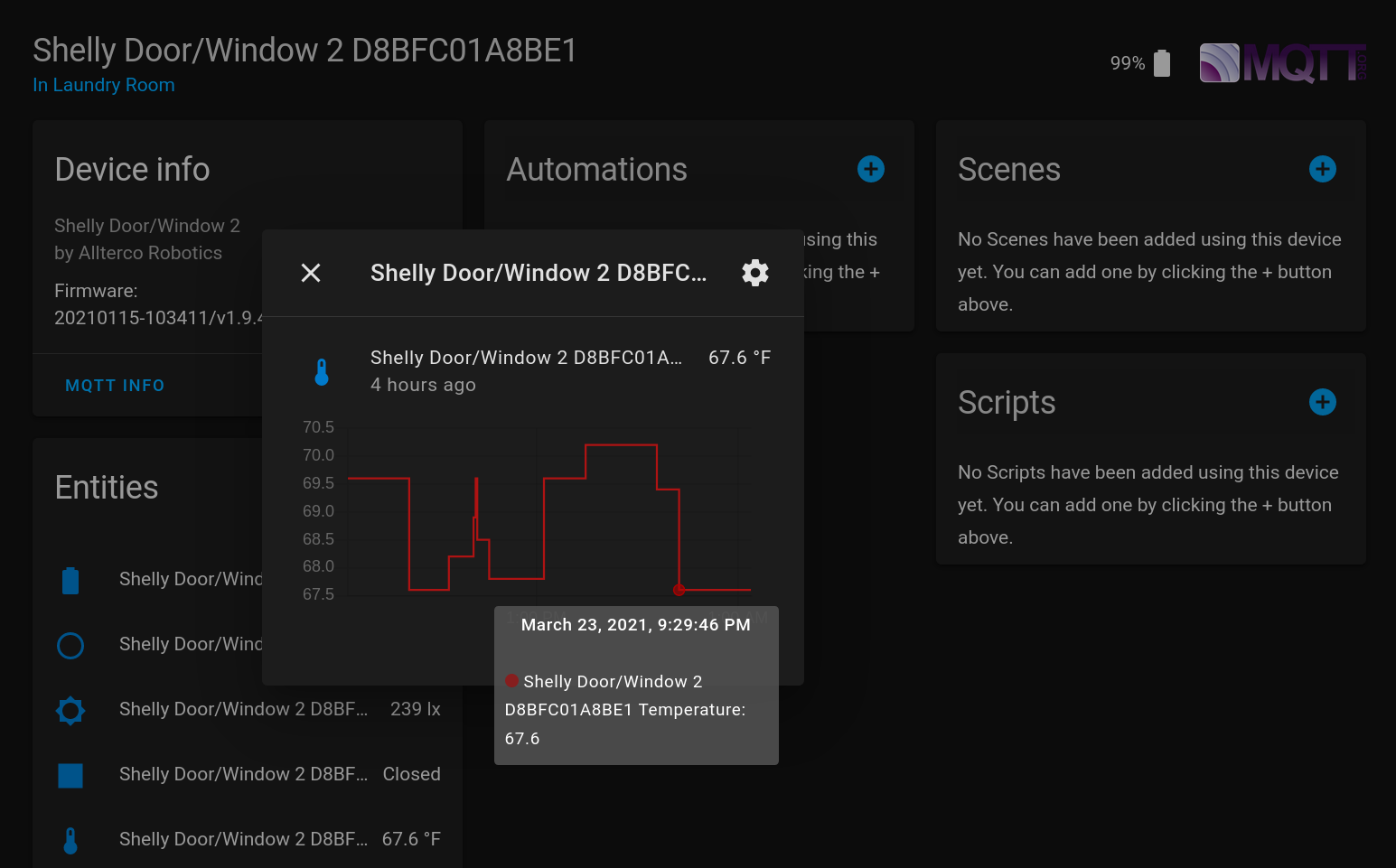 Shelly DW2 inconsistent temperature reporting · Issue #48275 · home-assistant/core · GitHub