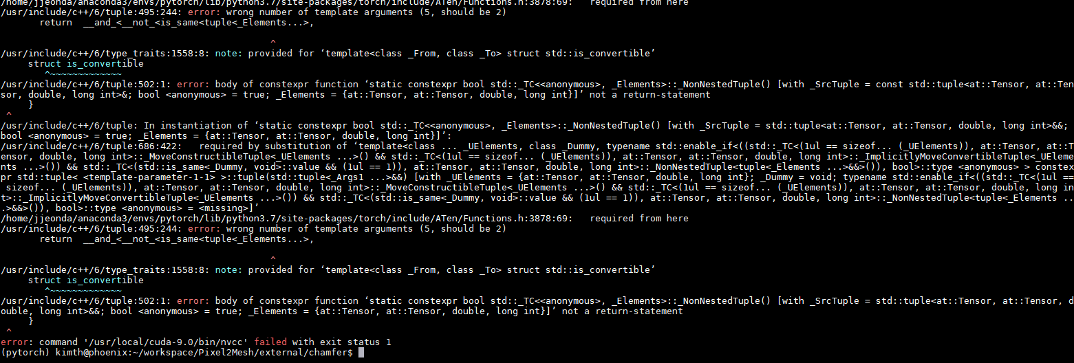 Setup for chamfer · Issue #10 · noahcao/Pixel2Mesh · GitHub