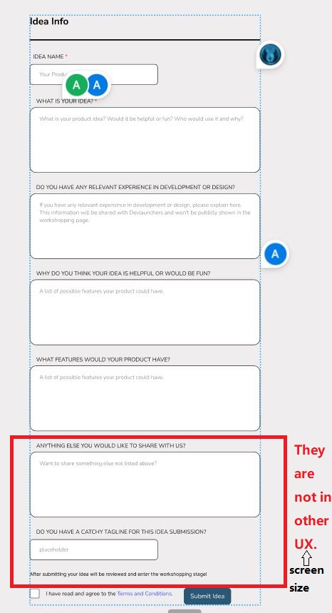 [ENHANCEMENT - DEV] Update design layout and content of idea submission ...