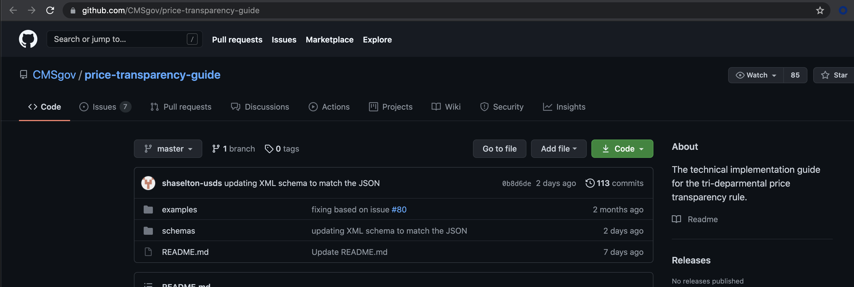 Typo in the About text on this repo · Issue #134 · CMSgov/price-transparency-guide · GitHub