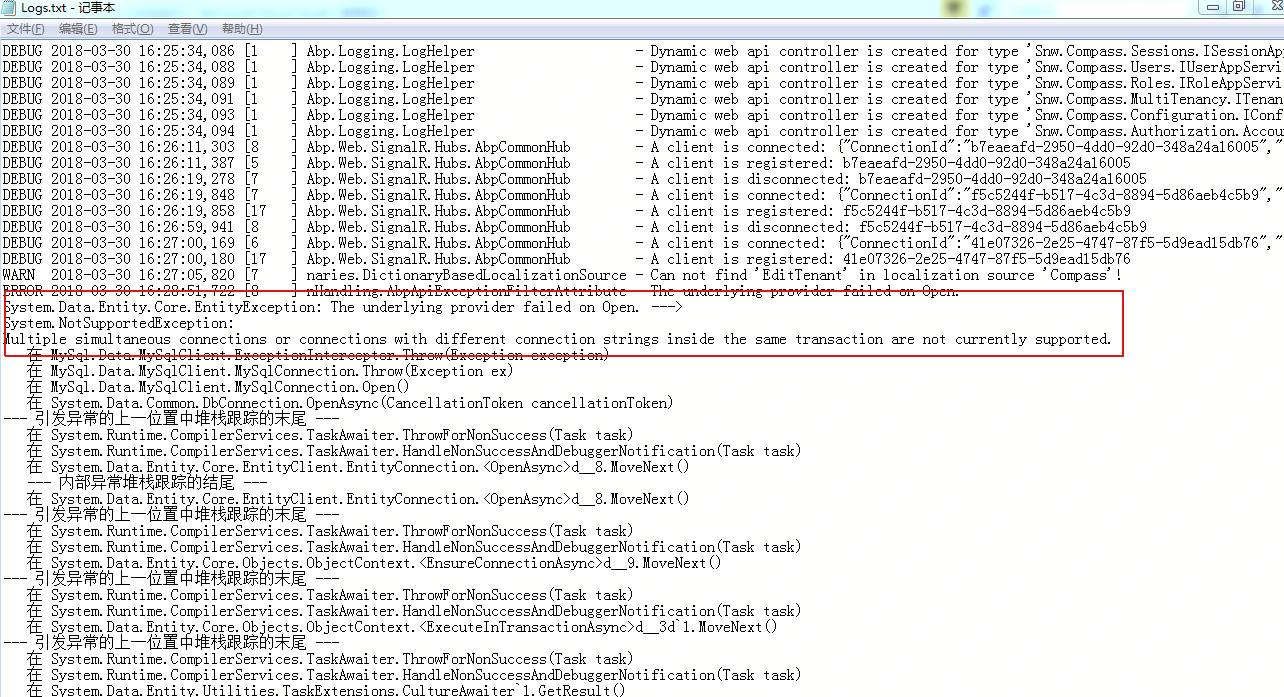 Multiple simultaneous connections or connections with different connection strings inside the ...