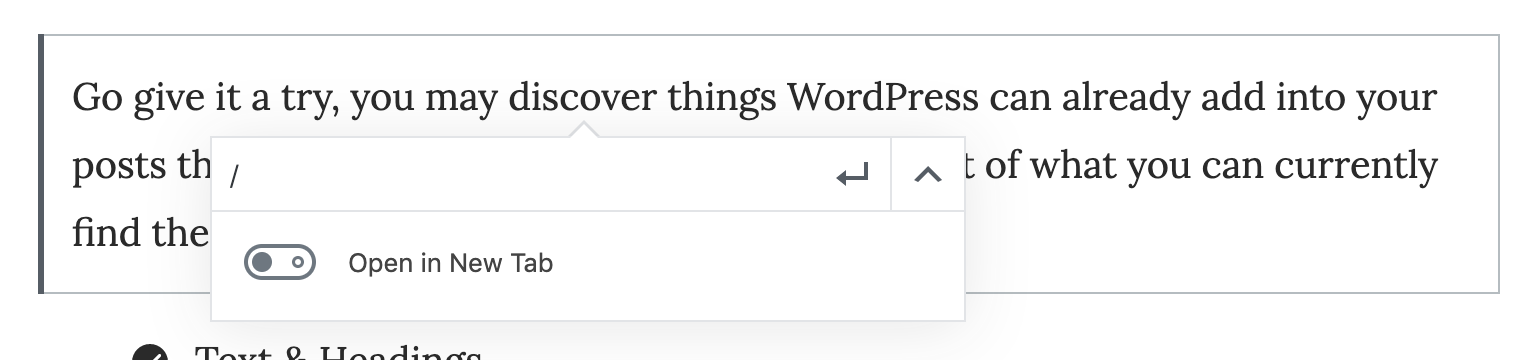 New Tab link alignment for better UX · Issue #103 · CakeWP/block-options · GitHub