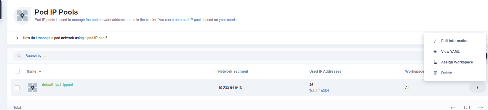Ippool Supports More Configurations · Issue 5303 · Kubesphere Kubesphere · Github
