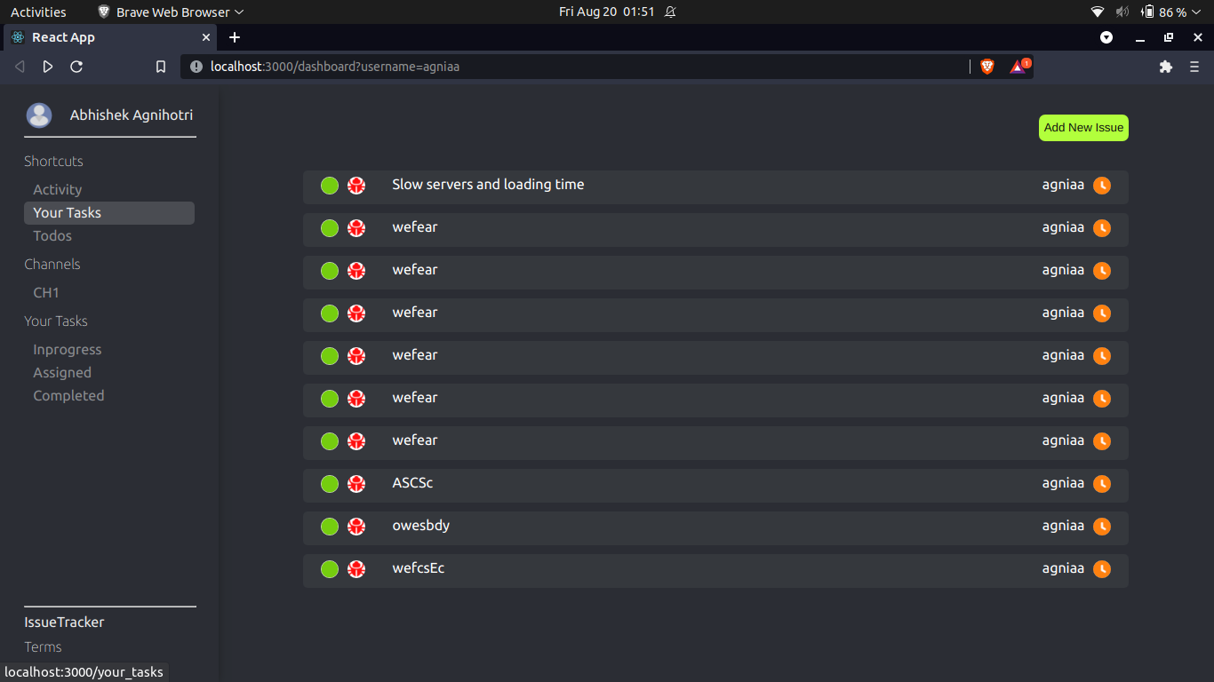 GitHub - agniBit/issue-tracking-tool