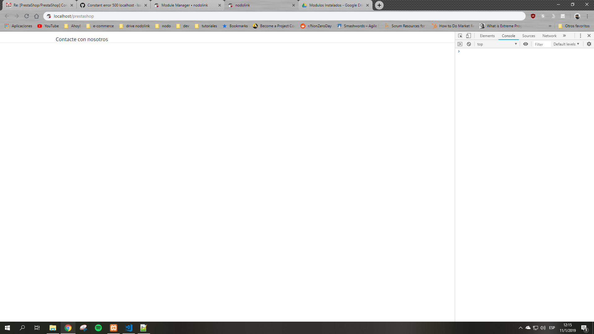 Constant error 500 localhost · Issue #12117 · PrestaShop/PrestaShop ...