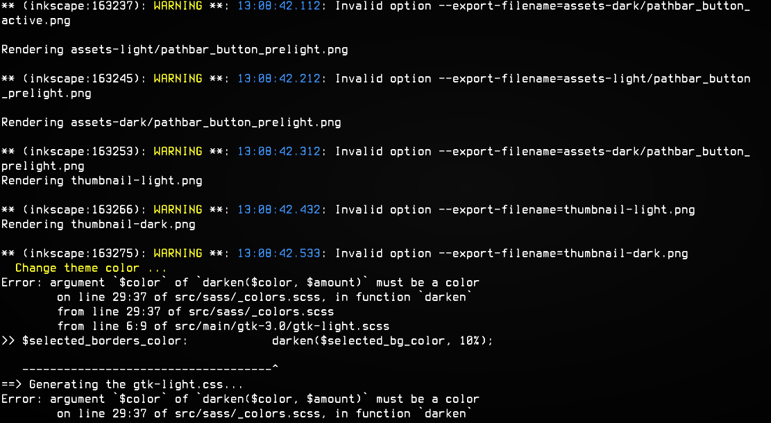 Theme not building properly when choosing to use a different theme accent color · Issue #94 ...