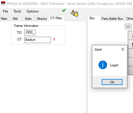 Stadium OT gender legality · Issue #2687 · kwsch/PKHeX · GitHub