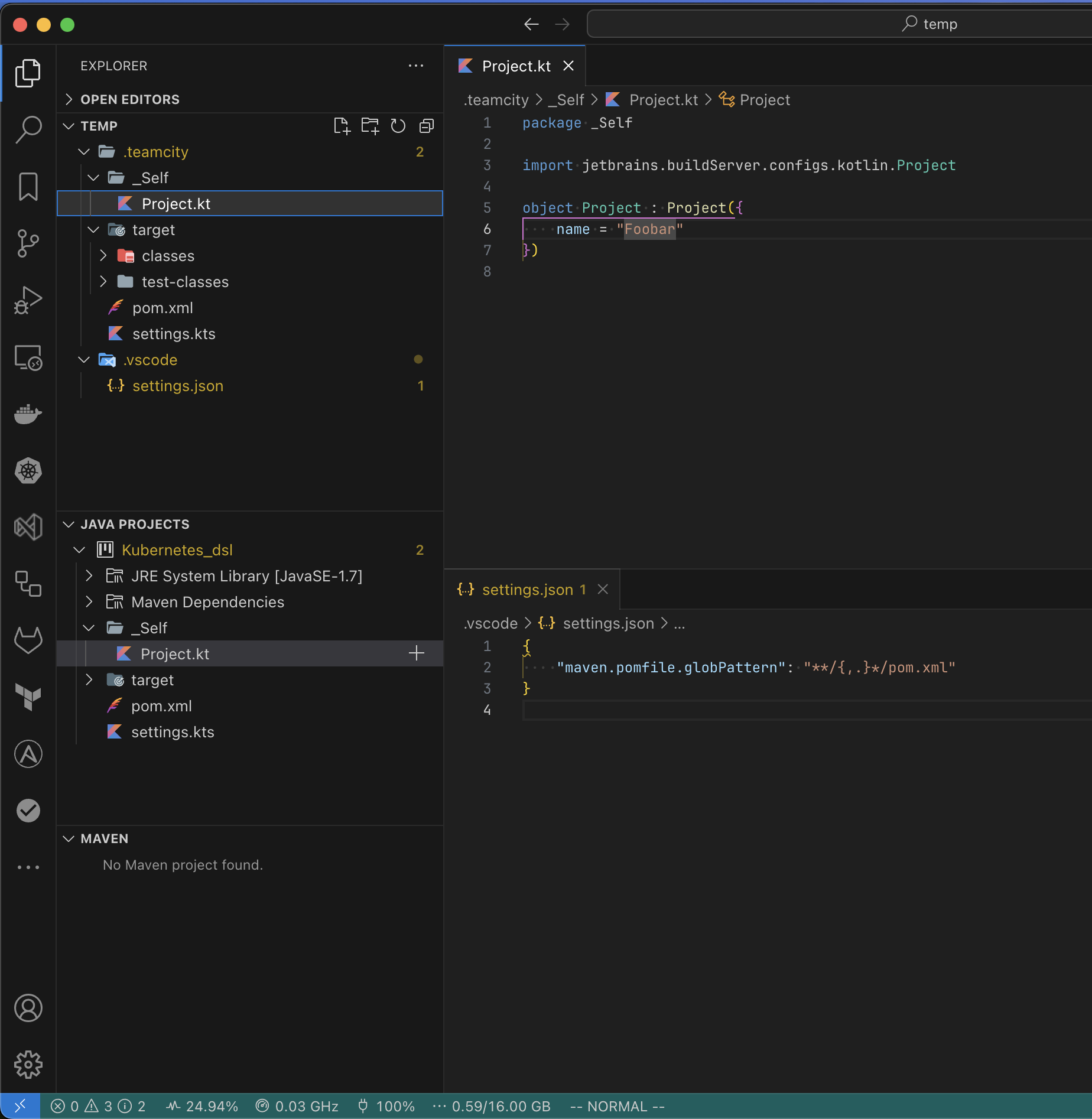 Maven Pomfile Globpattern Not Working For Hidden Directories · Issue 972 · Microsoft Vscode
