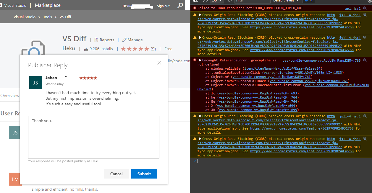 Cannot reply comment for years · Issue #236 · microsoft/vsmarketplace · GitHub