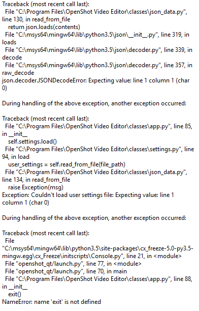 Ongoing Error For My Windows 10 - Cx_freeze · Issue #1035 · OpenShot ...