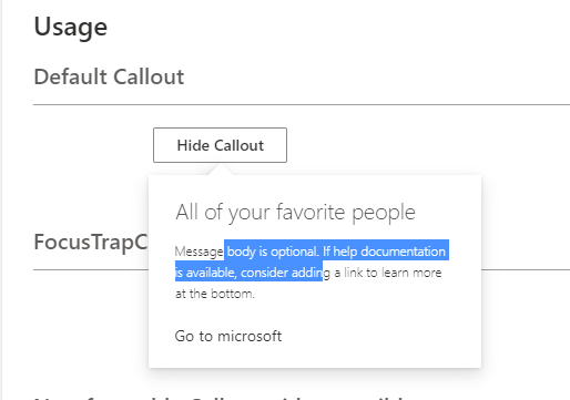 Click + drag selection not working in TeachingBubble component · Issue #17306 · microsoft ...