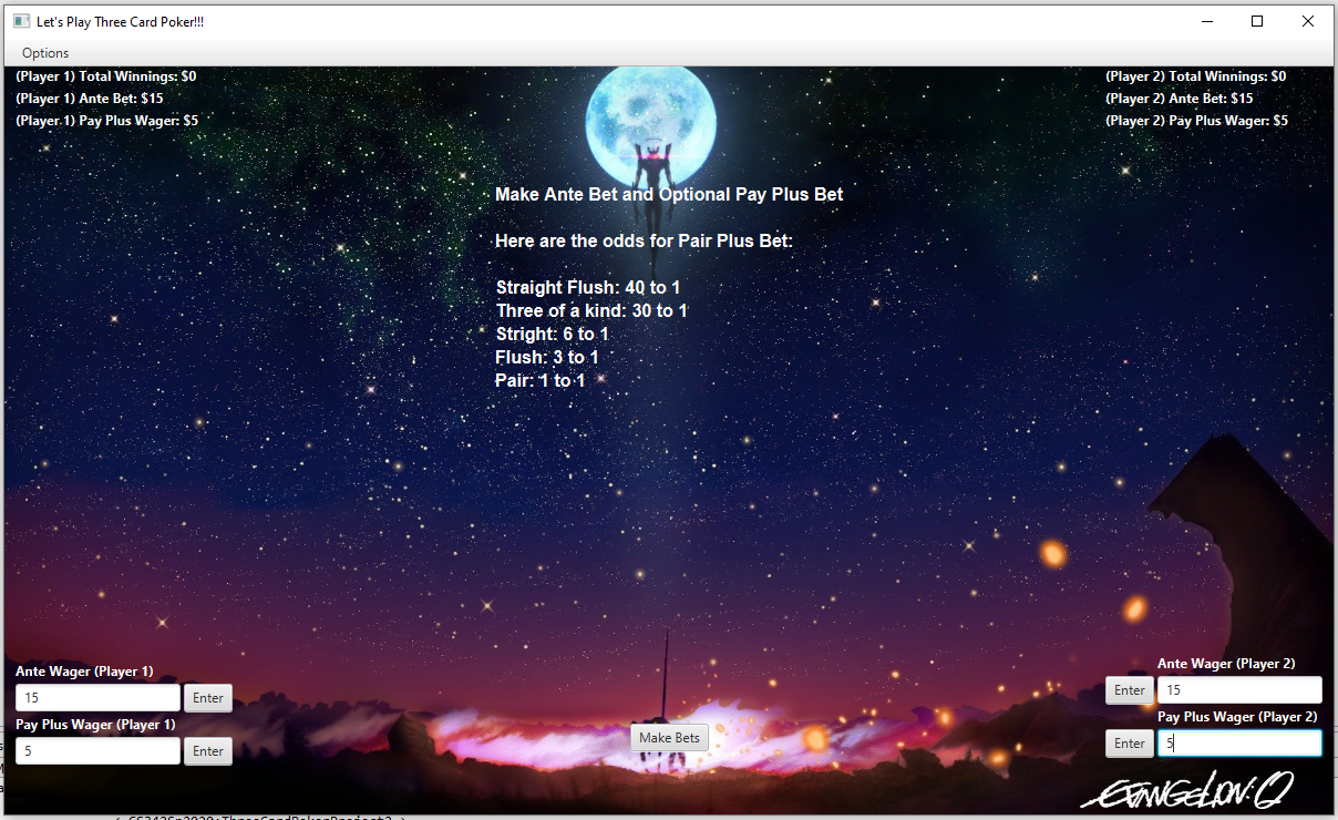 GitHub - mmartinez11/Three-Card-Poker: Single Player Three Card Poker Game