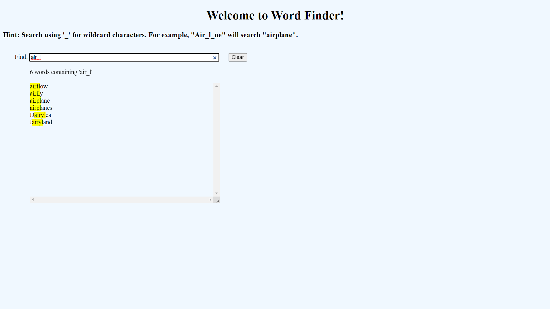 Github Aidan Le Beardwebsite Lazy Loading Dictionary Word Search 2 Versions A Website That 