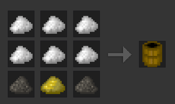 Add niter ore and charcoal to rationalise TNT (gunpowder) crafting ...